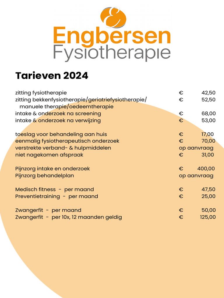 Tarieven 2024 | PDF