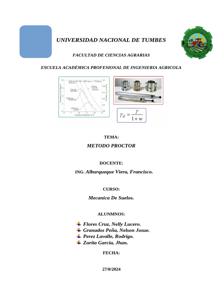 Metodo Proctor | PDF | Ciencia del suelo | Suelo