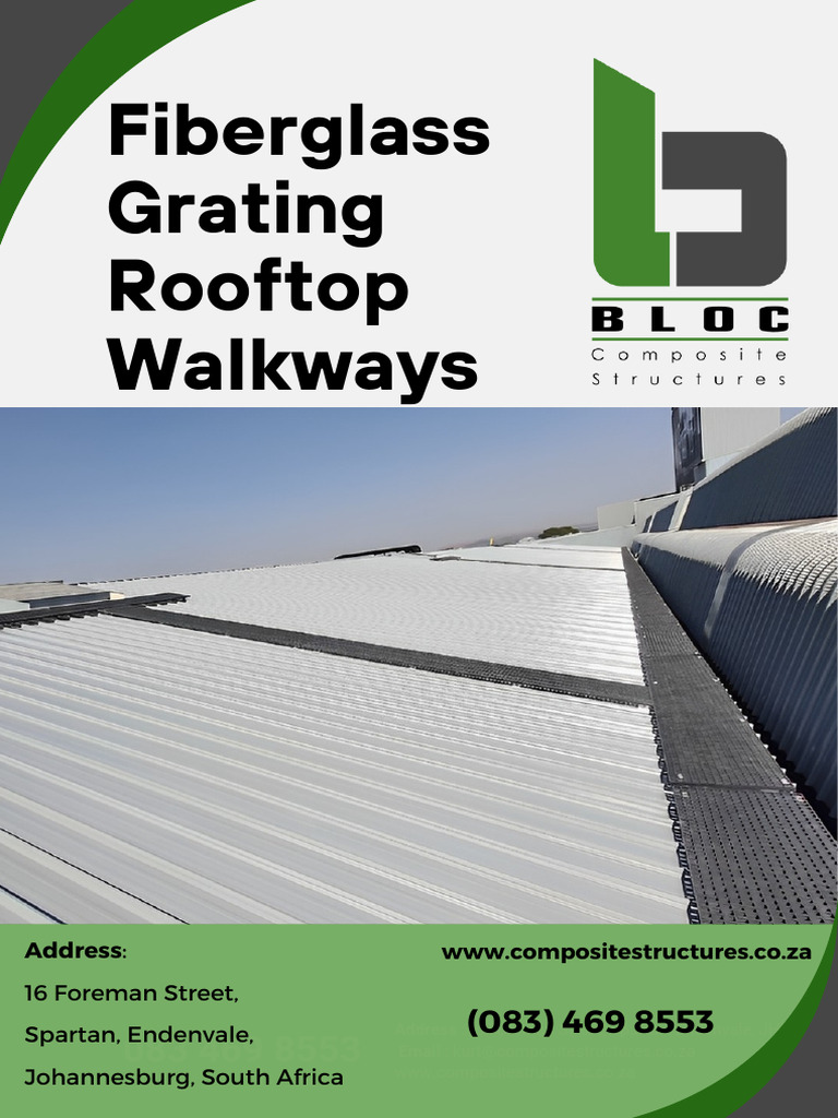 Walkway 2 Page Brochure BLOC Composite Structures | PDF