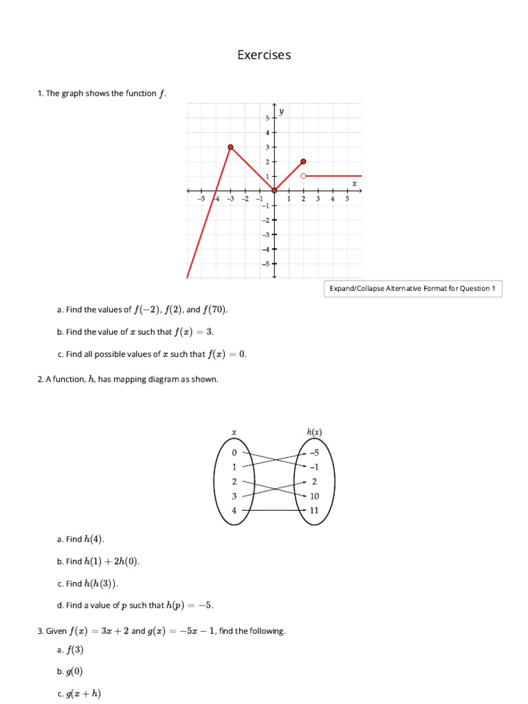 (E1.HW) Function Notation | PDF | Mathematical Objects | Applied Mathematics