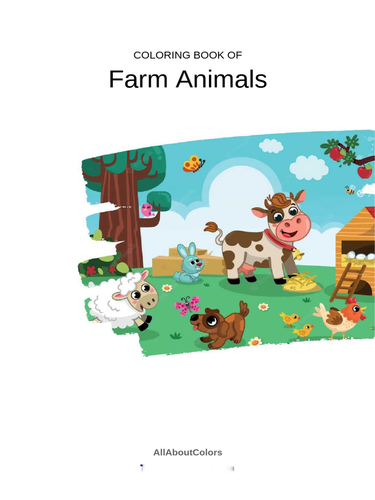 Farm Animals Coloring Book | PDF