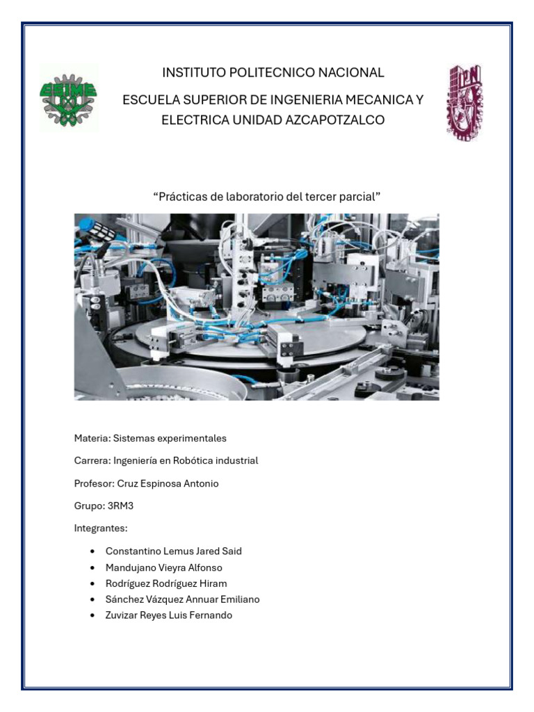 Reporte de Practica - 3er Parcial | PDF | Relé | Solenoide