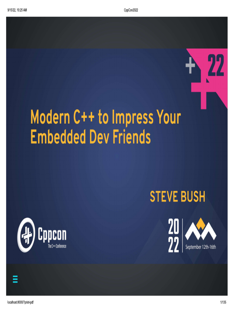 Cppcon2022 Slides Bush | PDF