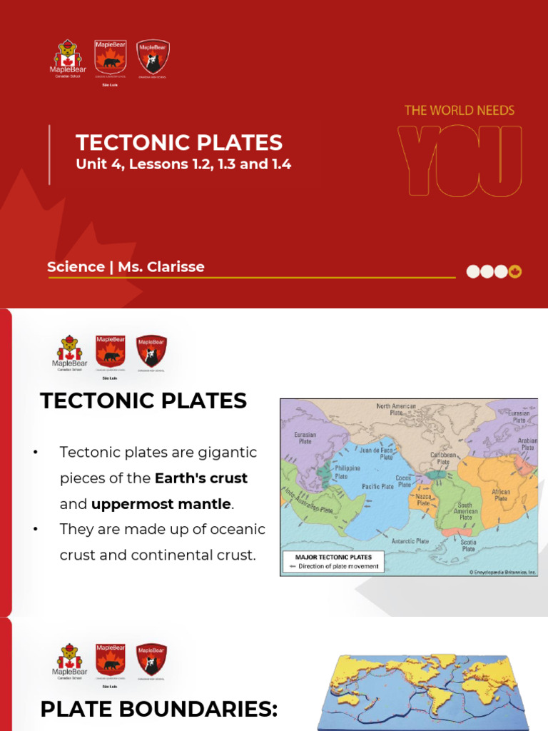 Week 26 - Unit 4, Lesson 1-2 - Tectonic Plates | PDF | Plate Tectonics ...
