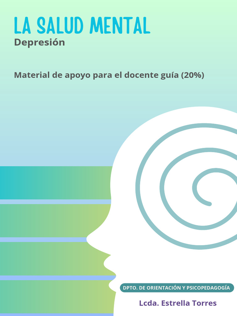 Guía Docente sobre Depresión y Salud Mental | PDF | Trastorno depresivo ...
