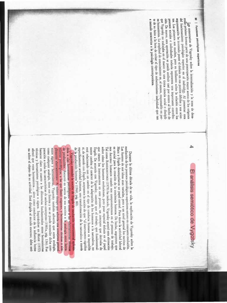 Cap4 El Análisis Semiótico de Vygotsky | PDF