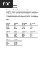 Lateral Lisp Word Lists for Practice | PDF