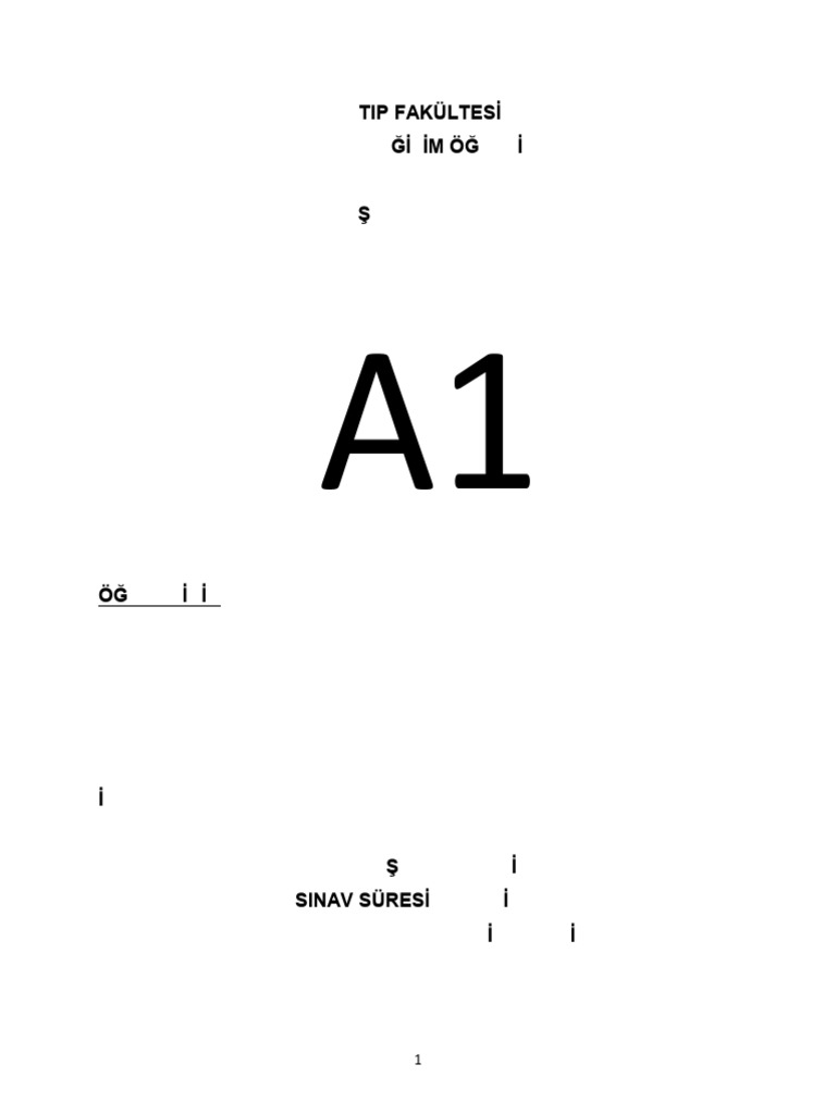 2023-2024 1 Sinif Yasam Sinav Sorulari A1 | PDF