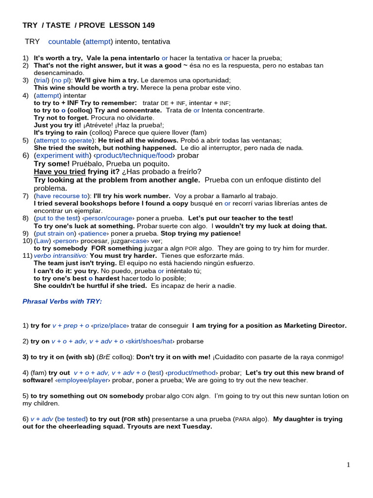 TRY TASTE PROVE - Student | PDF | Foods