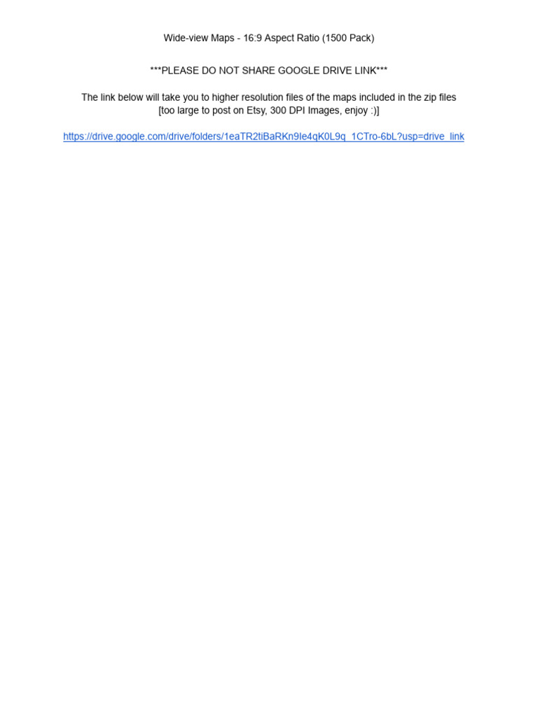 16:9 Wide-view Map Pack (1500 Images) | PDF