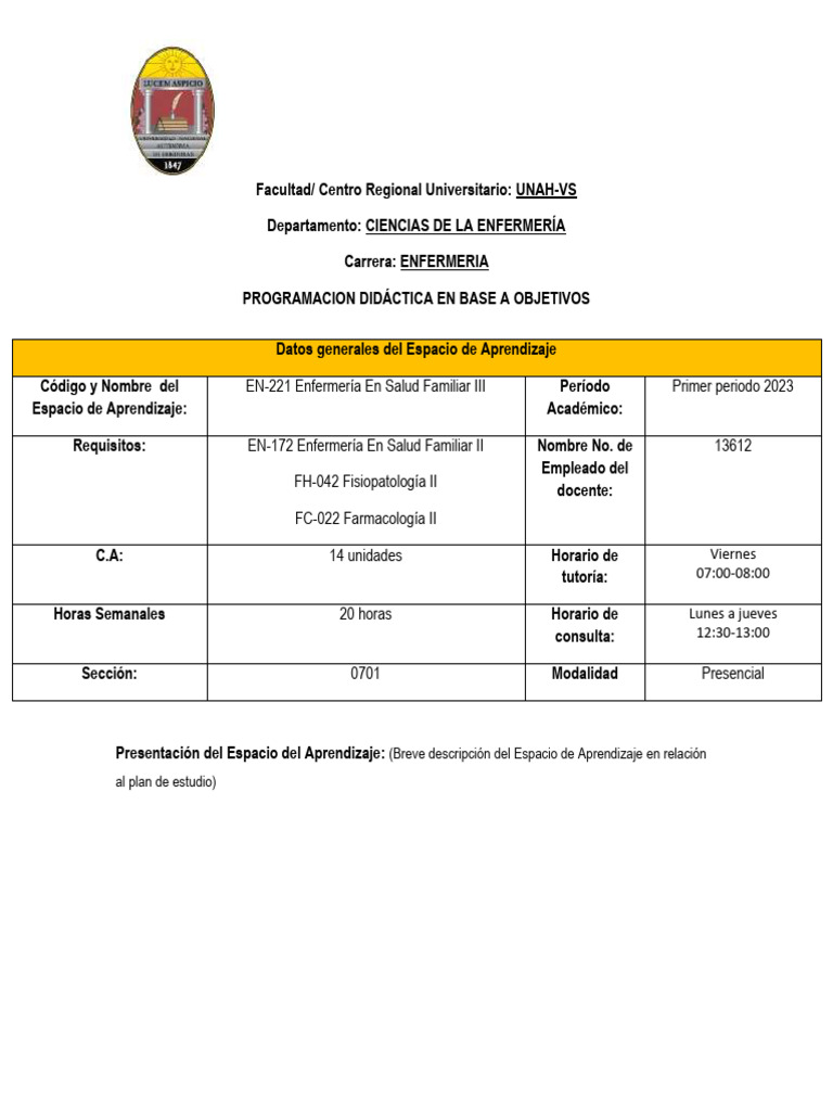 Programación Didáctica Familiar III - Est | PDF | Adultos | Evaluación