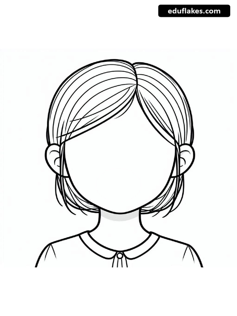 Download Free Blank Face Template PDF Printable 2 | PDF