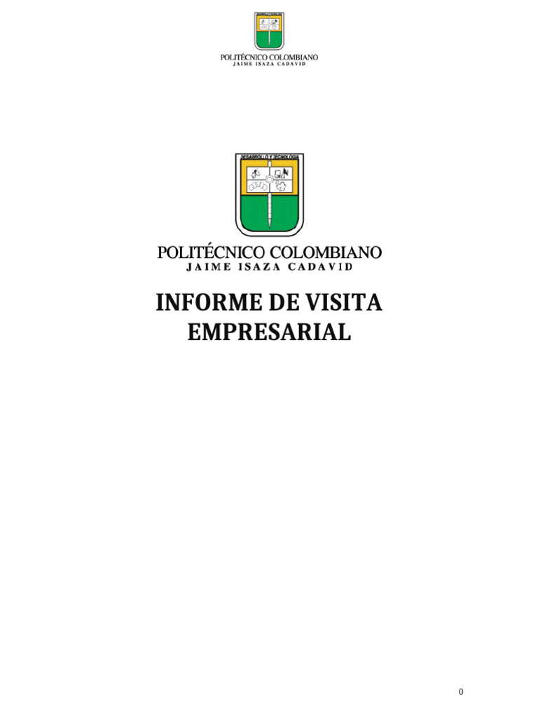 Modelo Informe de Visitas Empresariales | PDF
