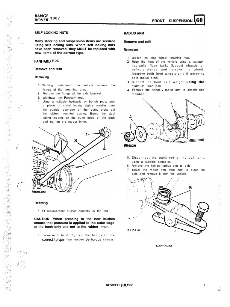 Range Rover Manual Suspension | PDF