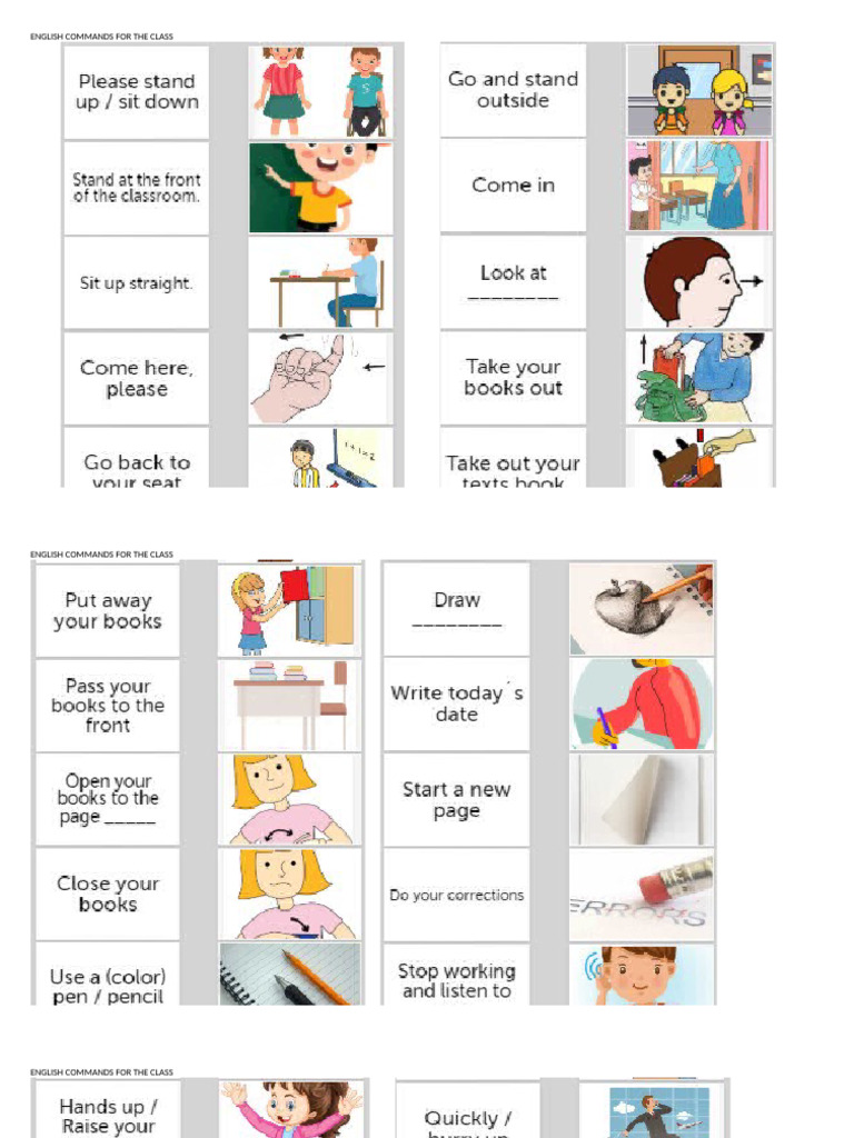 Flashcards Commands Pdf