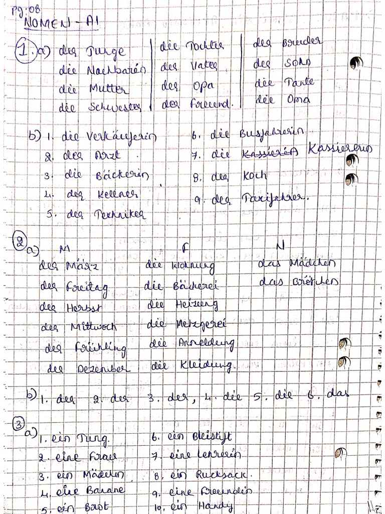 German Notes Hand Written Plant 4 | PDF