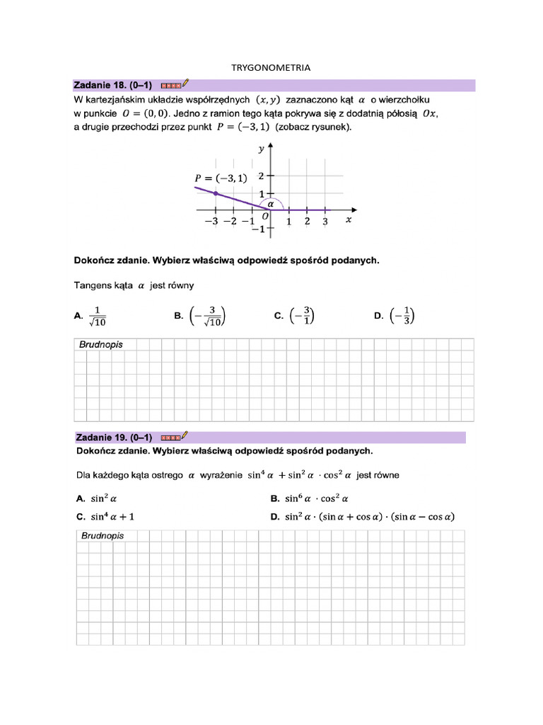16. TRYGONOMETRIA | PDF