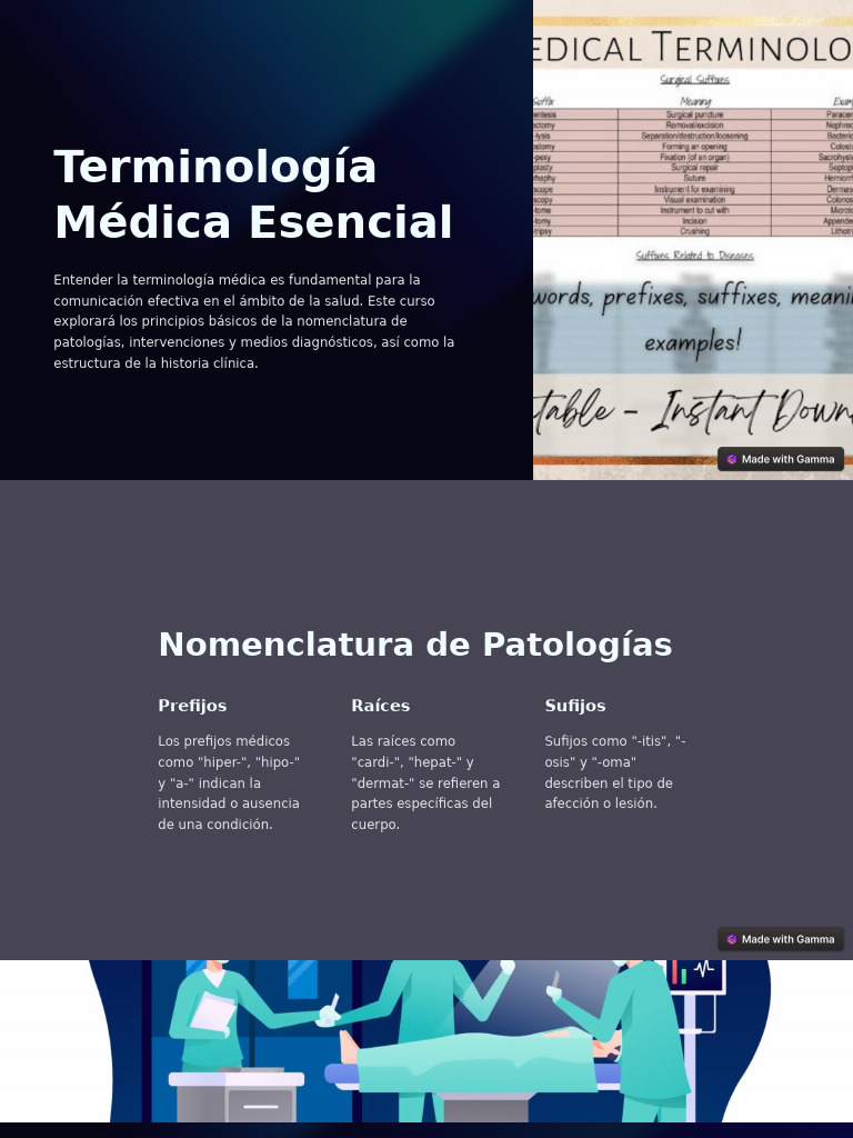 Terminologia Medica Esencial | PDF | Historial médico | Clínica