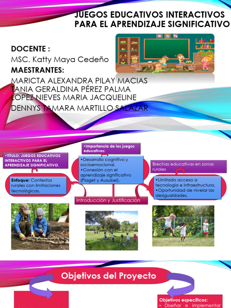 PPT, Juegos Educativos Interactivos para El Aprendizaje Significativo ...