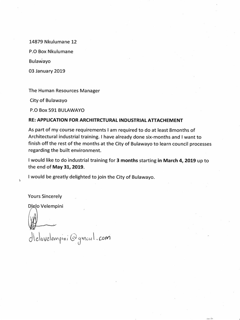 Application Letter | PDF