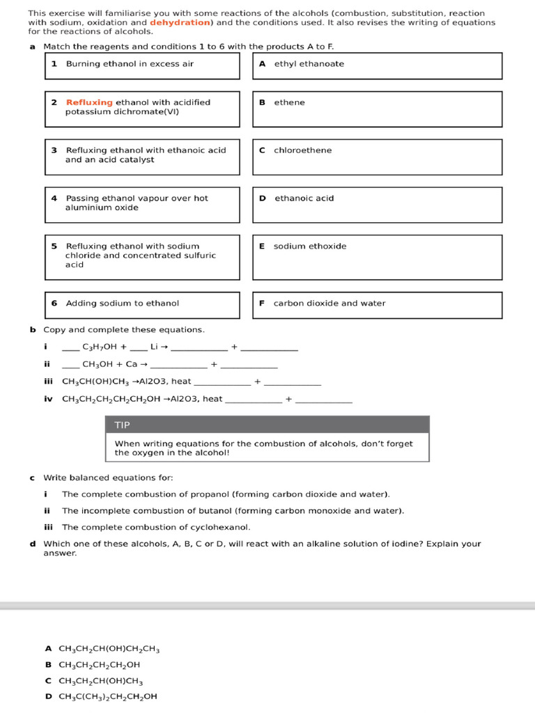 Chemistry Homework | PDF
