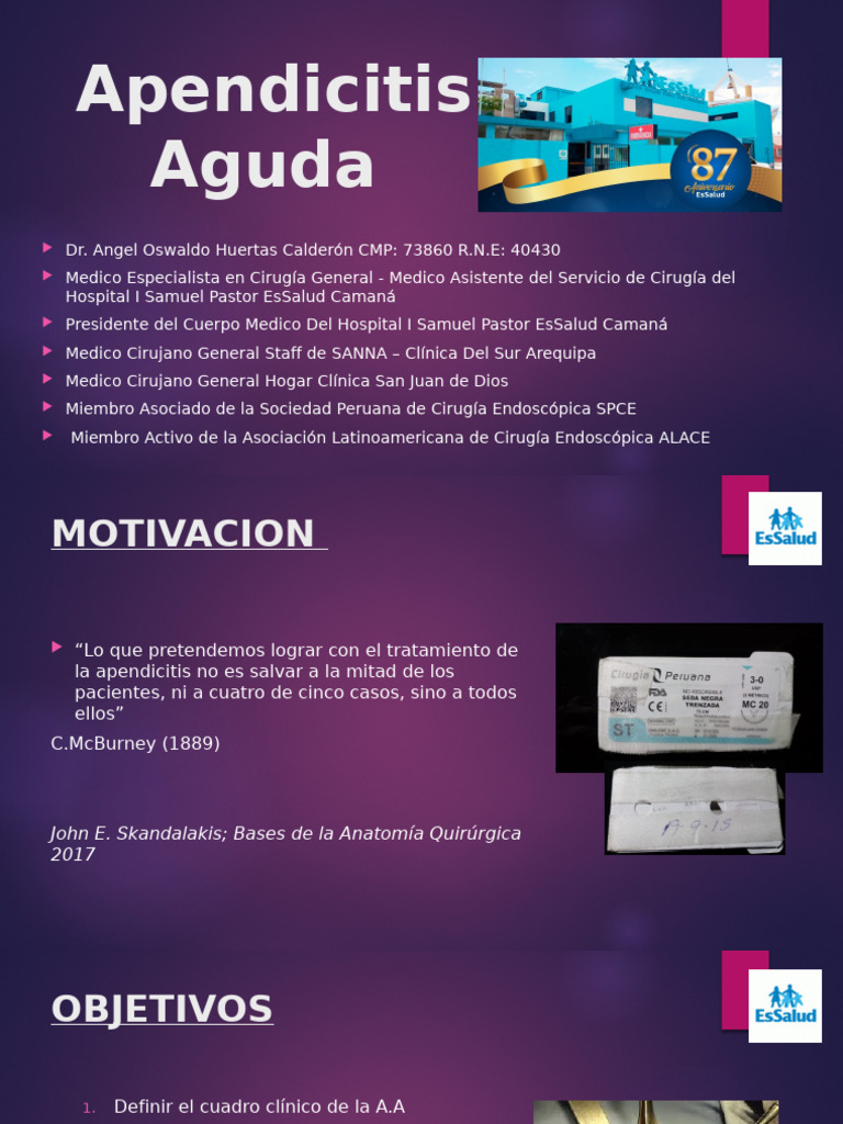 Apendicitis Aguda 2023 MINSA | PDF | Medicina CLINICA | Enfermedades y ...