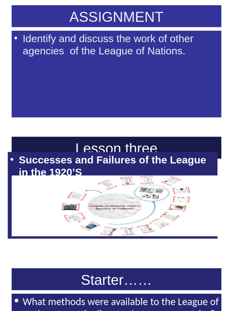 Lesson 3 - Successes and Failures of The League in 1920's | PDF