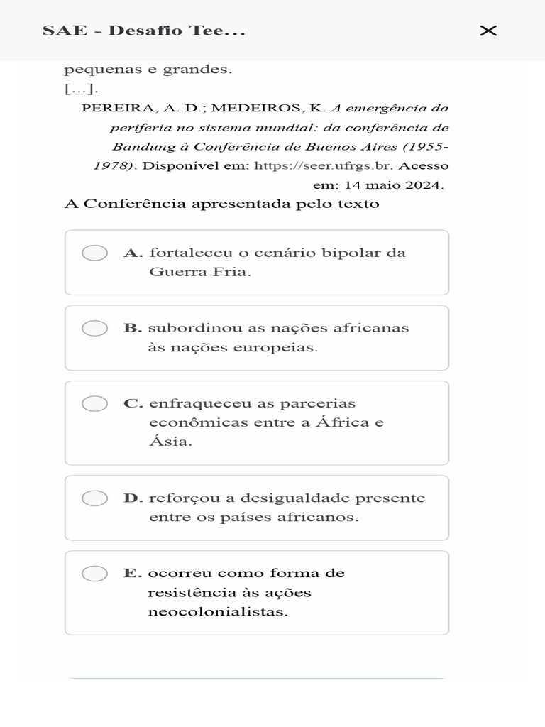 Provas e Simulados - Studos | PDF