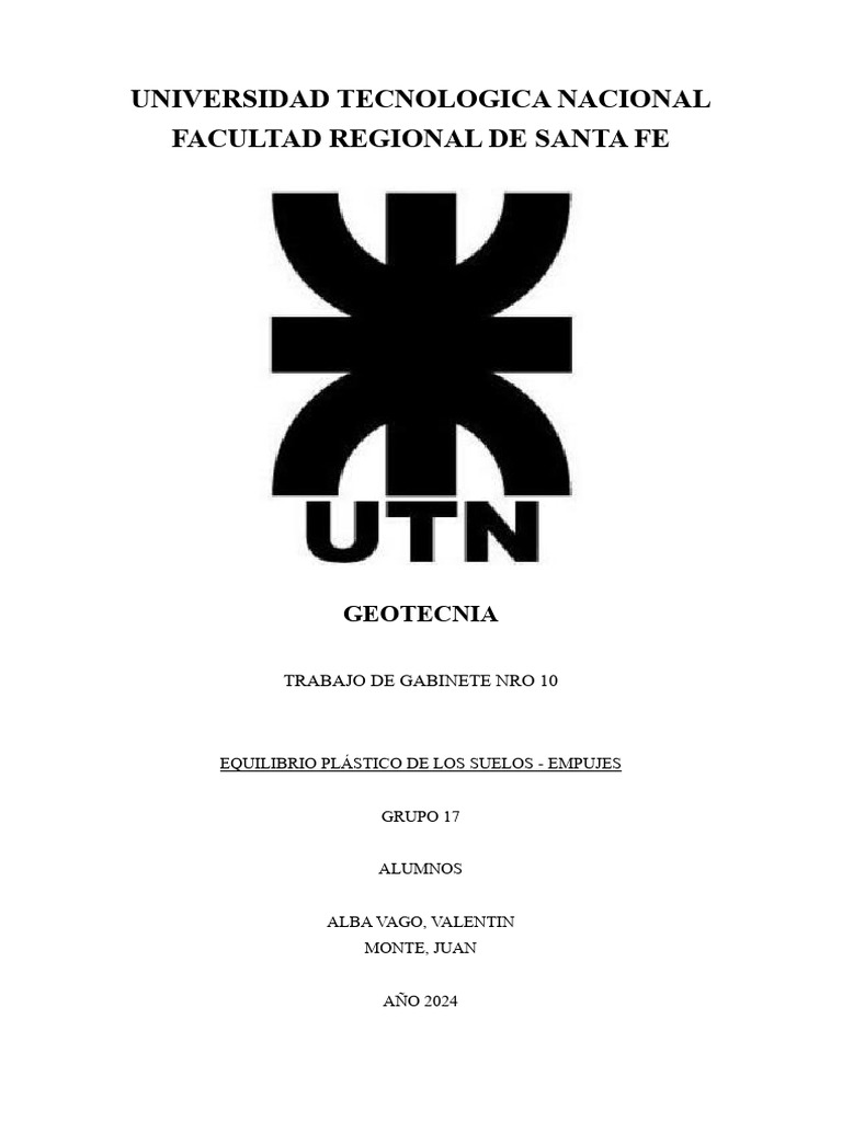 Alba, Valentin - Monte, Juan GABINETE NRO 10 | PDF | Física Aplicada e ...