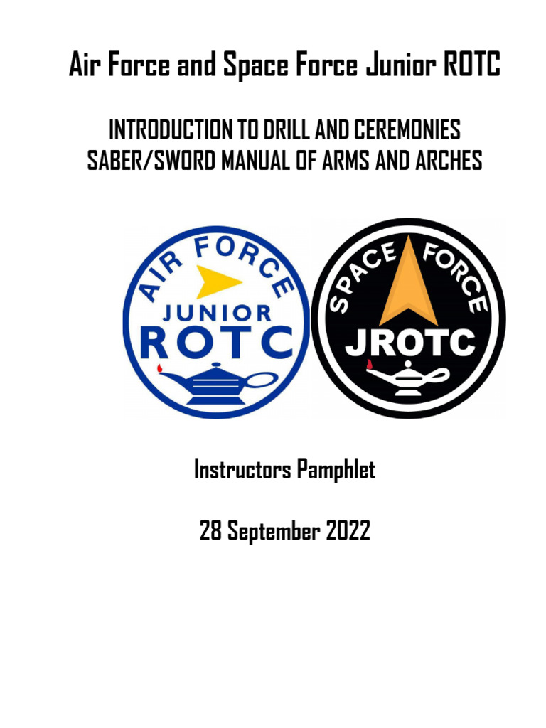 JROTC Saber/Sword Drill Guide | PDF | Hand | Sword