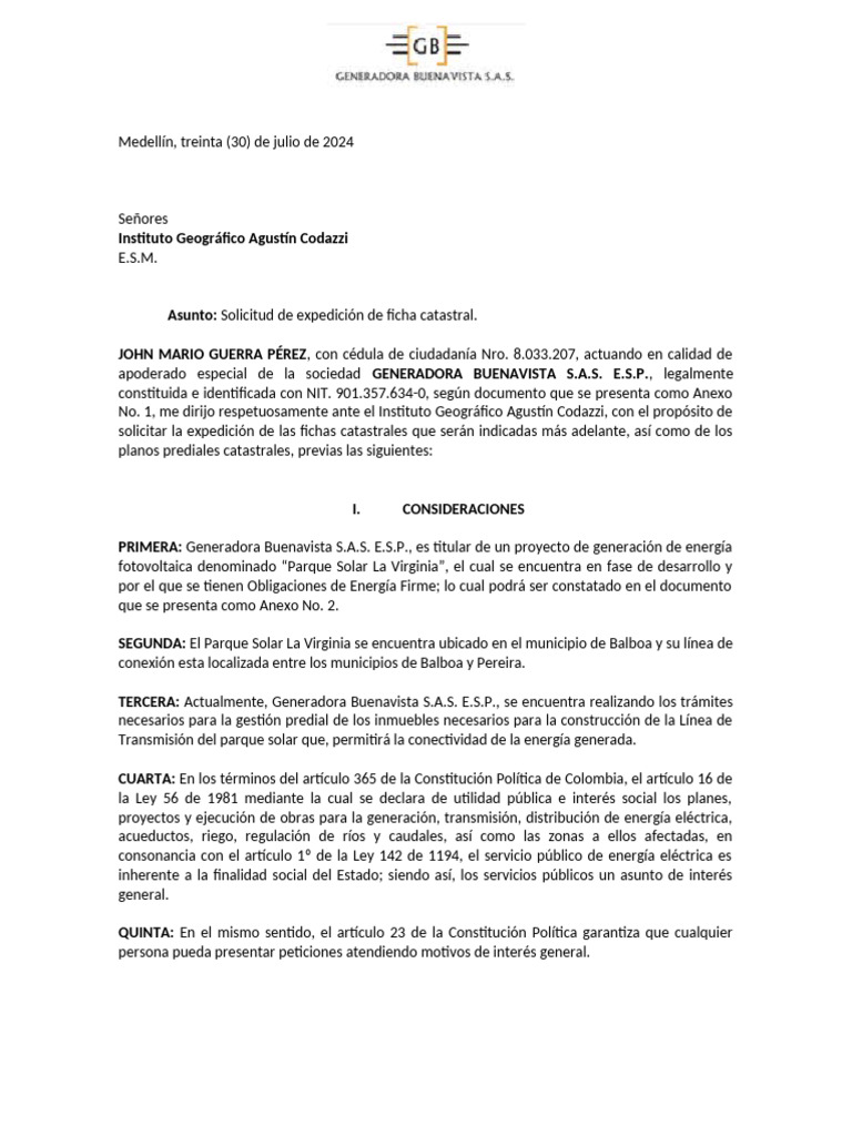 20240730 Solicitud fichas Balboa | PDF