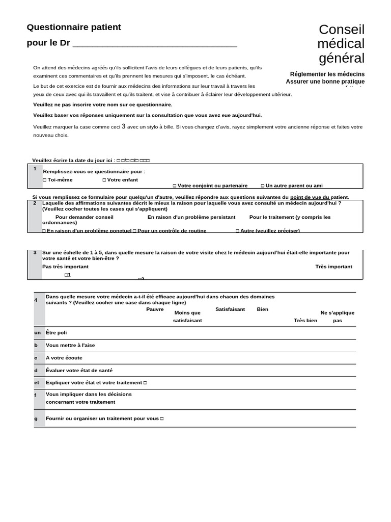 Questionnaire patient GMC pdf_48210488 | PDF