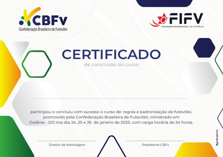 CERTIFICADO CBFv | PDF