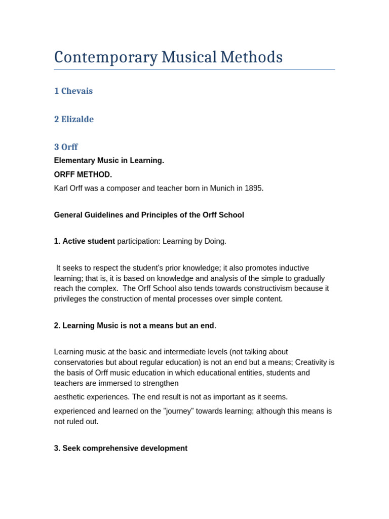 Contemporary Musical Methods | PDF | Rhythm | Musicology