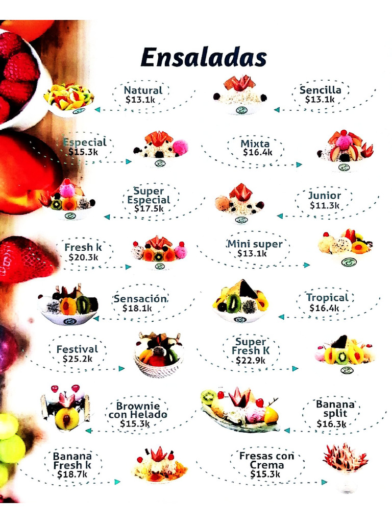 Carta Fruta Fresh K | PDF