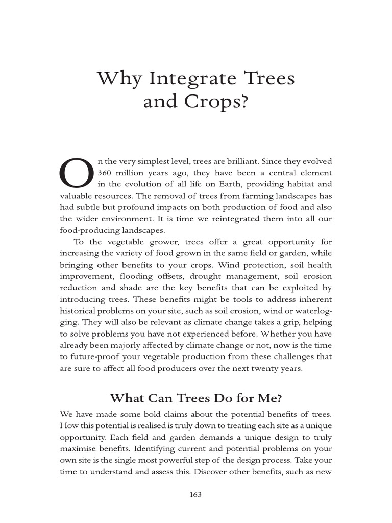 Silvohorticulture: Why Integrate Trees and Crops? | PDF | Trees | Soil