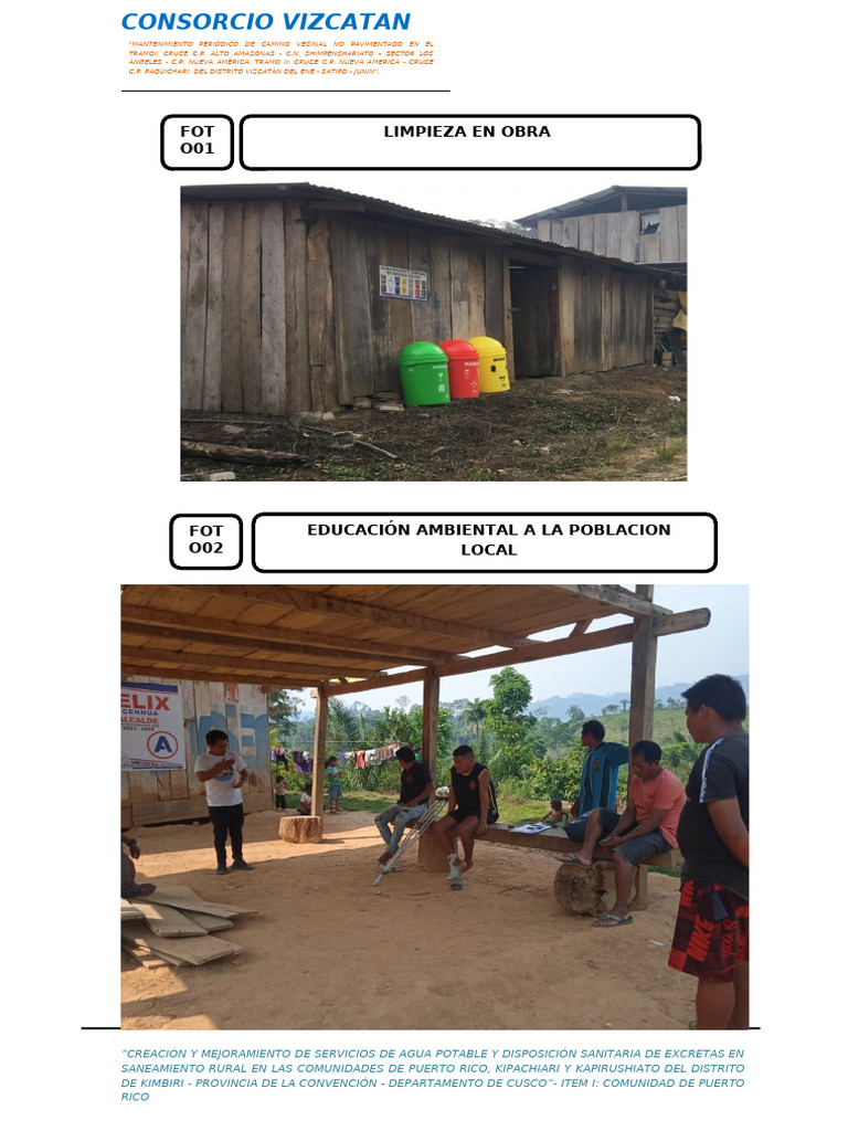 05 - Panel Fotografico VALO 02 | PDF | Saneamiento | Ingeniería Ambiental