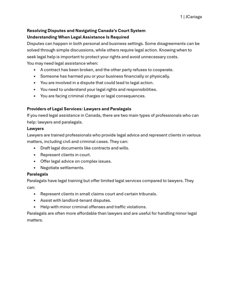 Chapter 2 Business Law | PDF | Mediation | Court System Of Canada