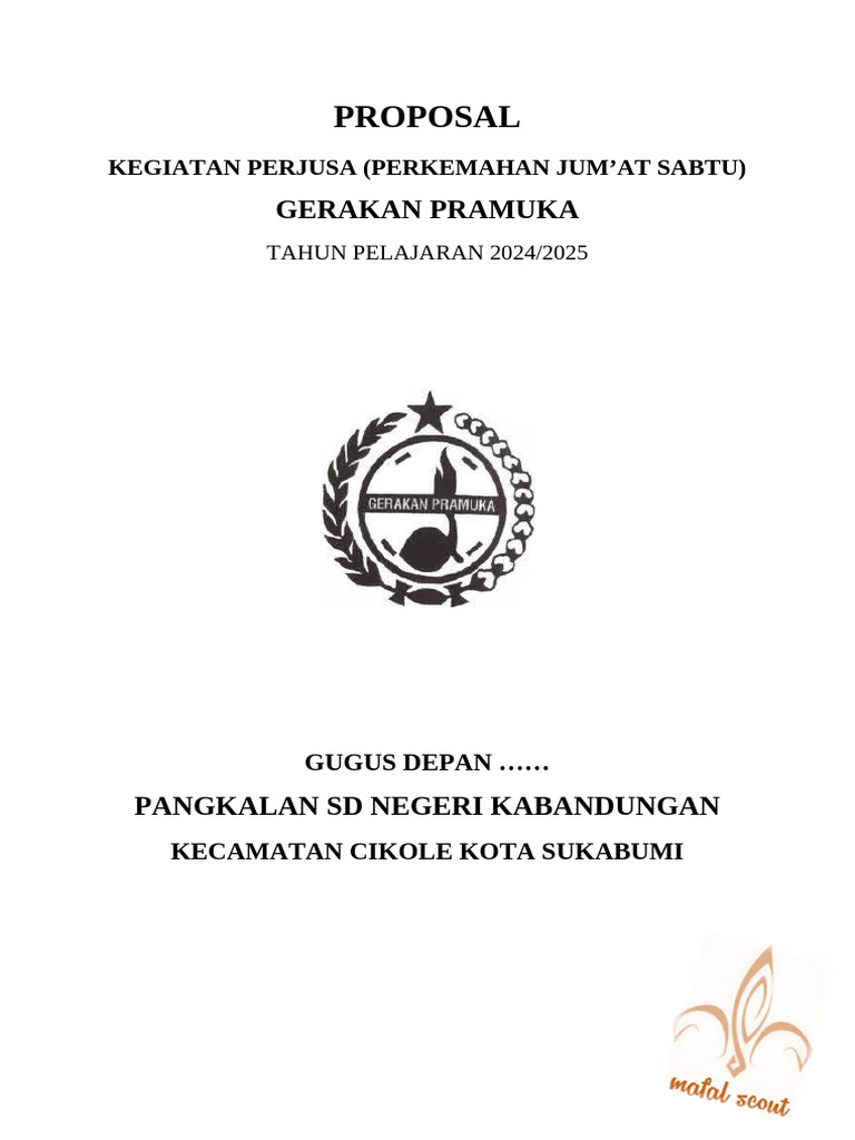 Proposal Perjusa SDN Kabandungan | PDF