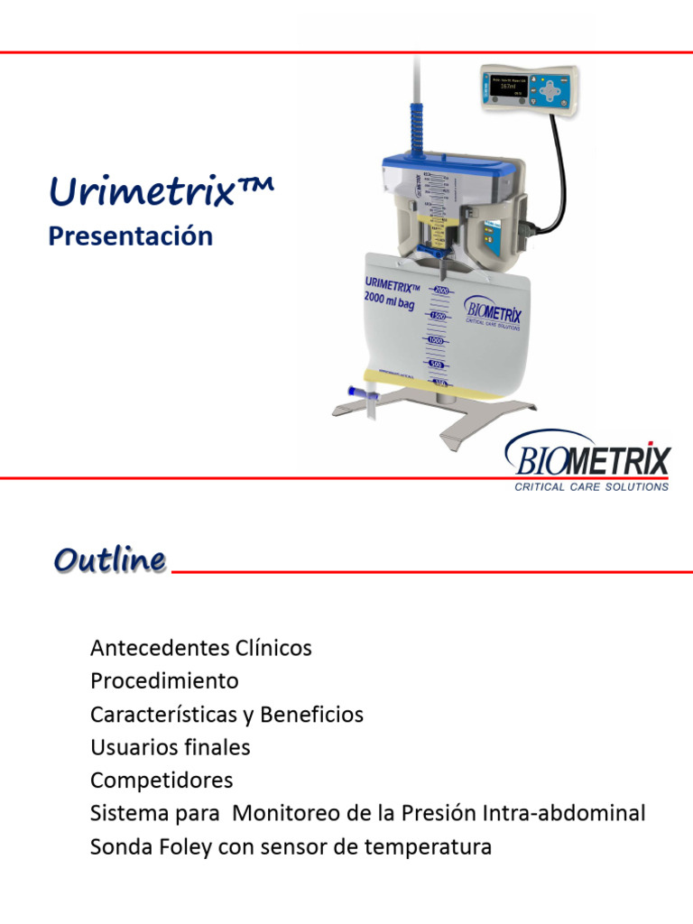 Equipos Pia Urometrix | PDF