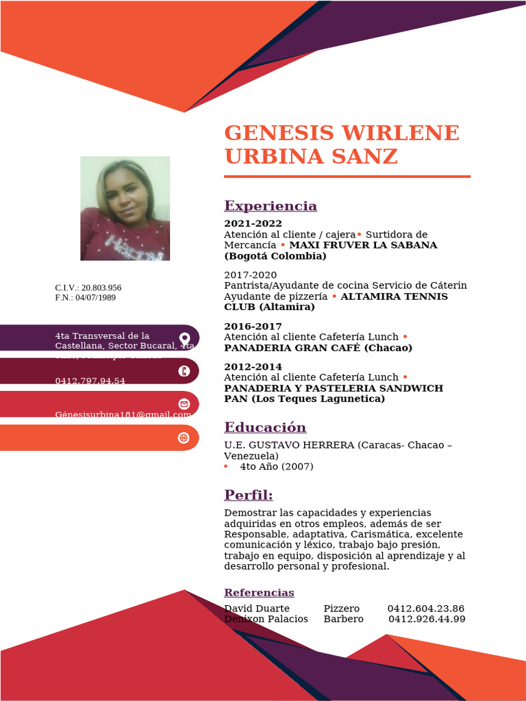GENESIS WIRLENE Curriculum | PDF