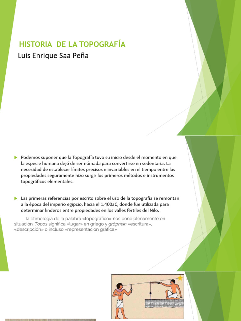 Historia de La Topografía | PDF | Topografía | Geodesia