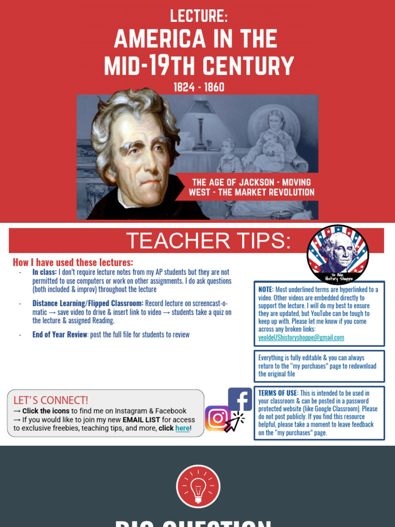 PPT 2 Jackson Moving West The Market Economy 1 | PDF | Andrew Jackson
