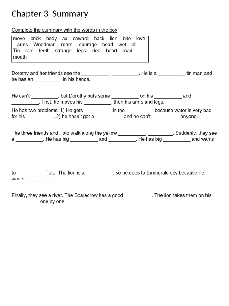 Chapter 3 Summary | PDF