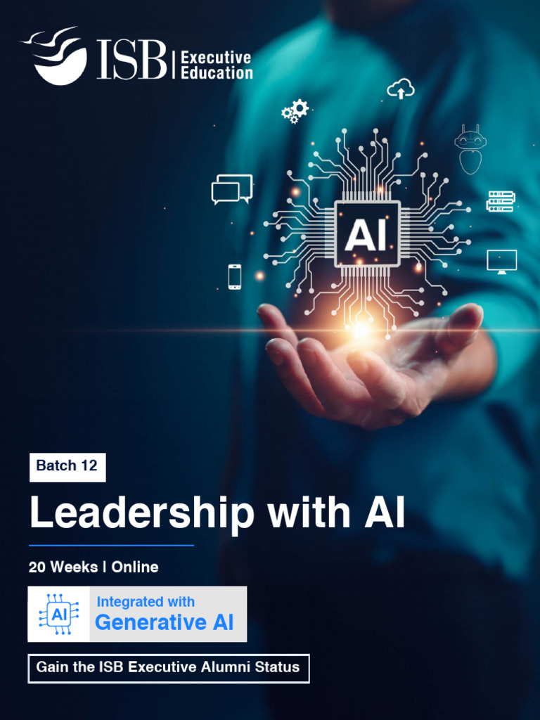 ISB_LAI_B12_Brochure | PDF | Machine Learning | Artificial Intelligence ISB_LAI_B12_Brochure | PDF | Machine Learning | Artificial Intelligence