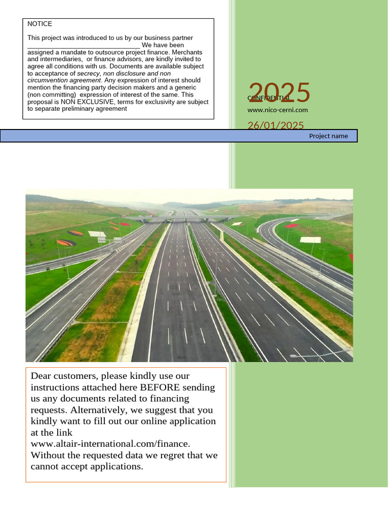 NCA ROMANIA - Finance Project Application Intake Fill in Form Blank ...