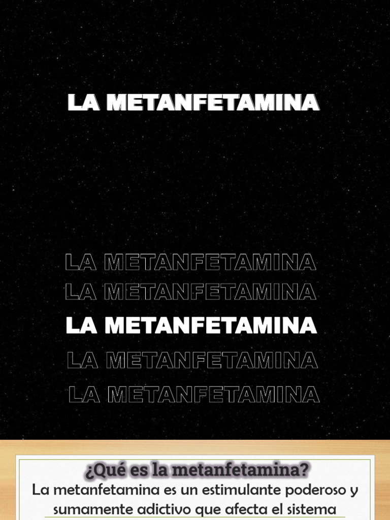 Metanfetamina | PDF | Metanfetamina | Medicina CLINICA
