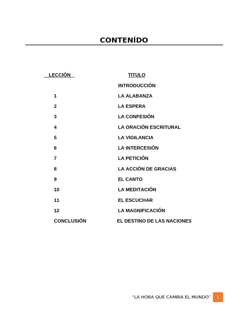 LA HORA QUE CAMBIA EL MUNDO - Material de Alumno | PDF | Oración ...