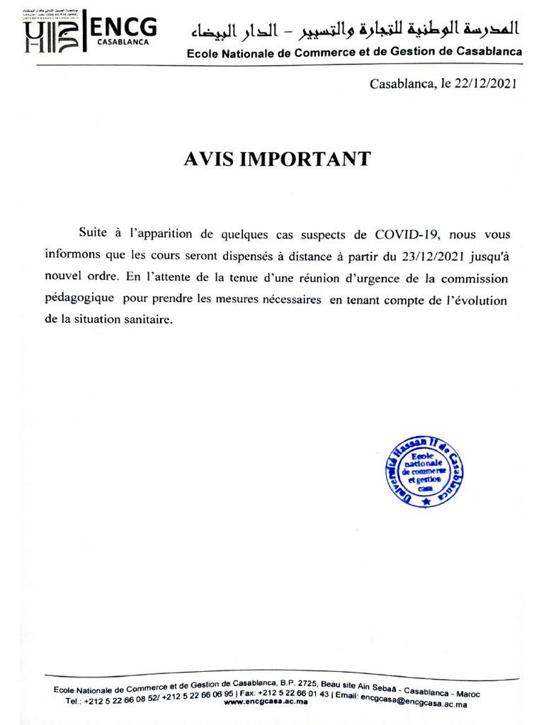 Avis Important 22 | PDF