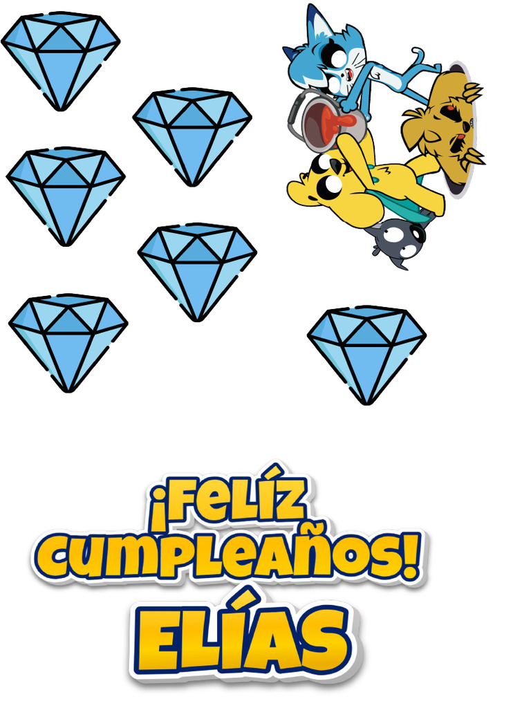 Cake Topper Elias Minecraft Mikecrack Diamantitio2 | PDF